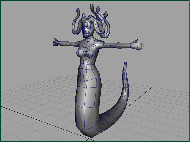 medusa mythological creature 3d model