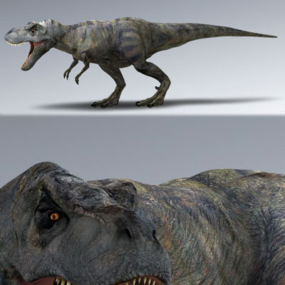 jurassic park t-rex 3d model