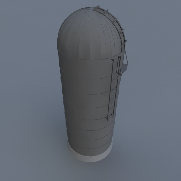 farm silo 3d model