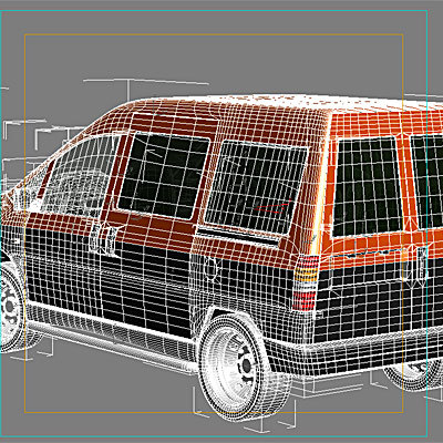 3d model van custom