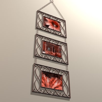 3d model trendy frame decoration