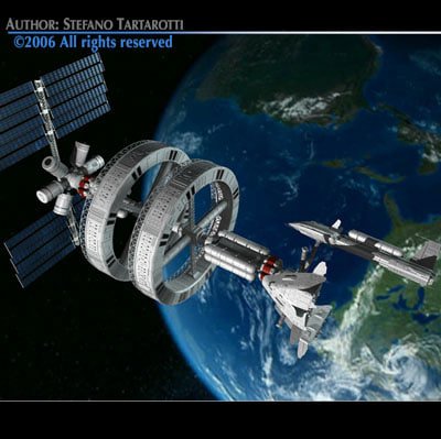 3d iss module canadarm 2 model