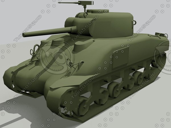 3d m4 sherman tank