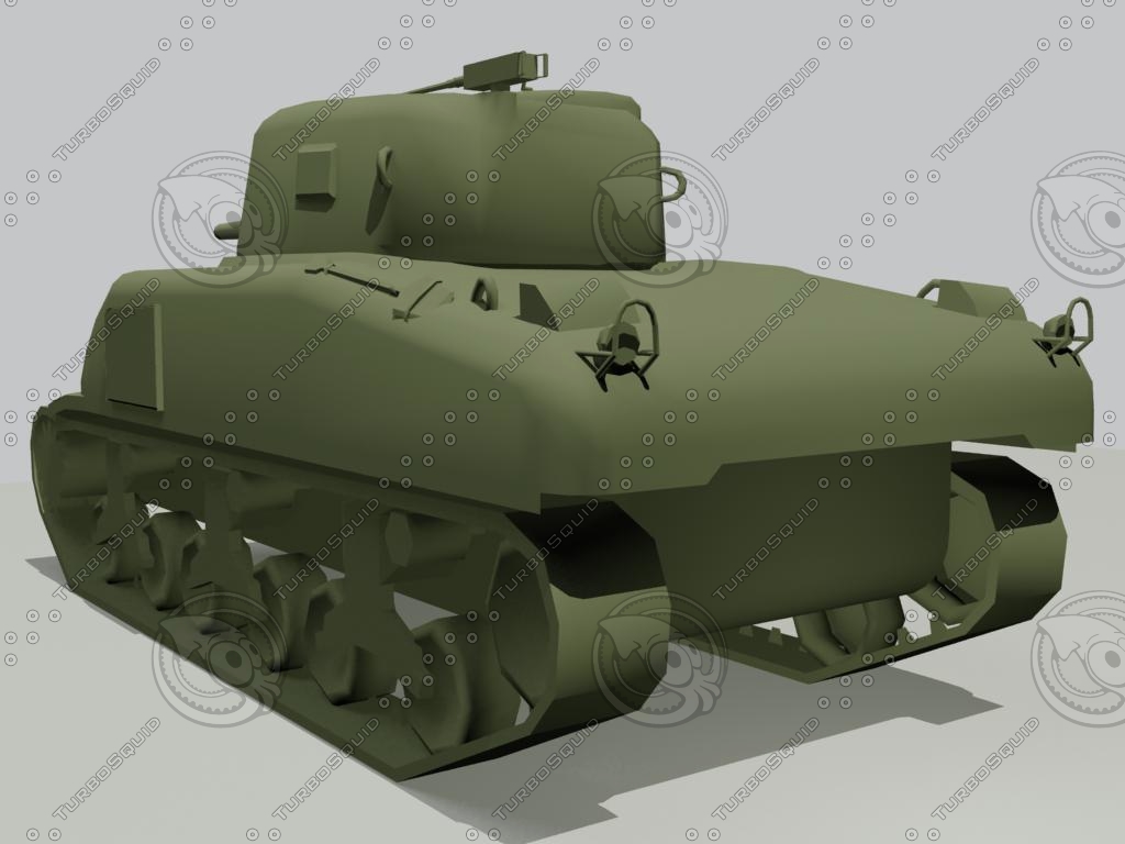 3d m4 sherman tank