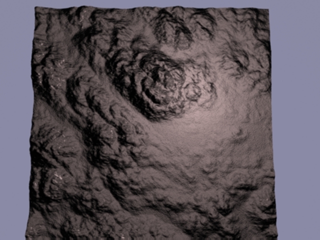 3d model of terrain fog