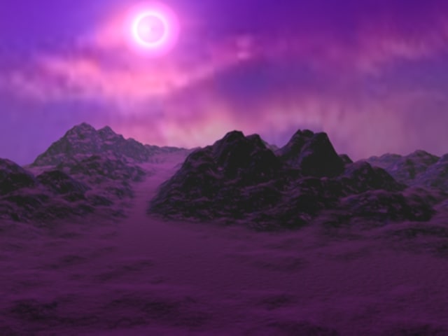 3d model of terrain fog