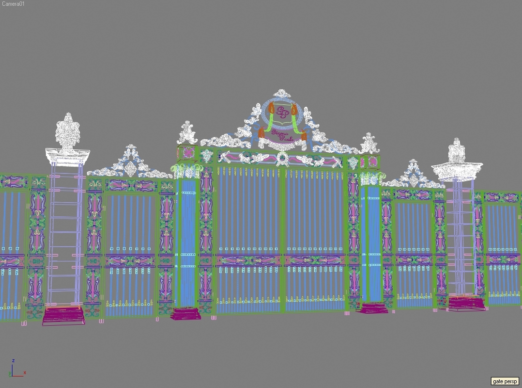 3d model garden gates