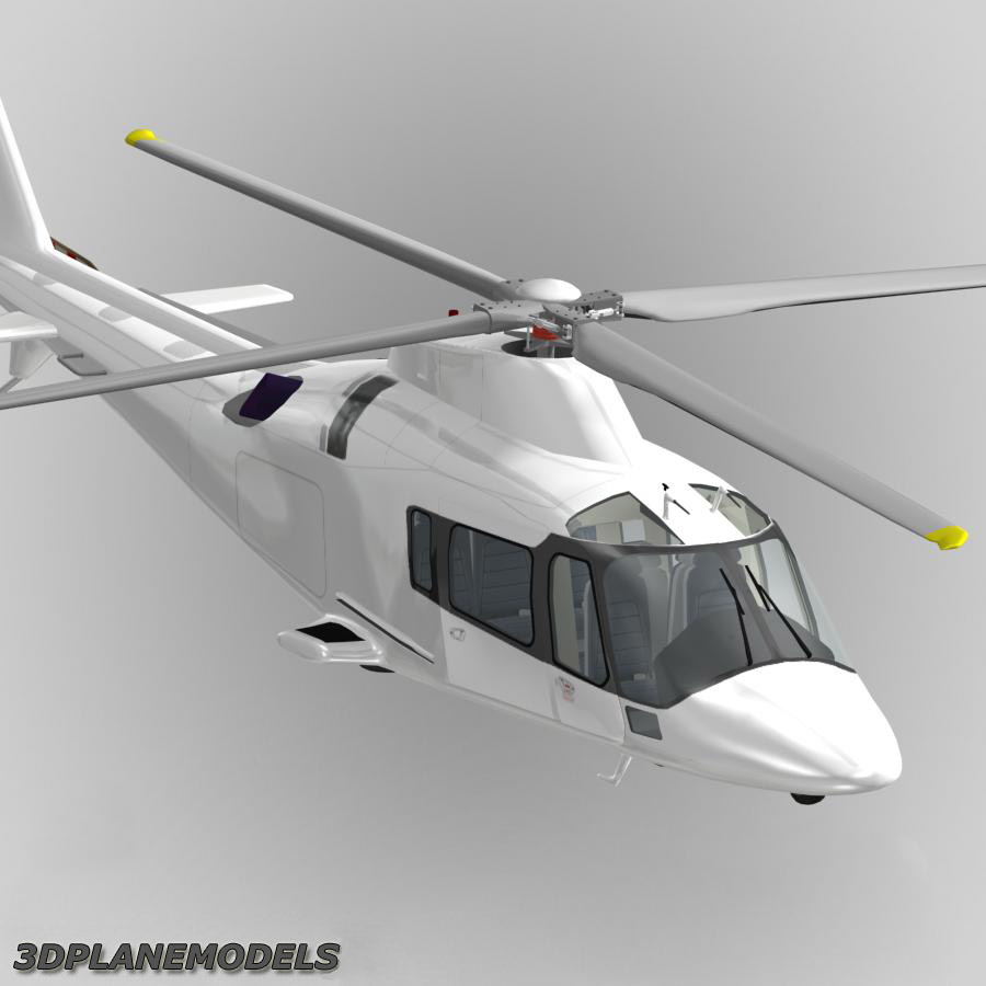 agusta a-109e generic white 3d model