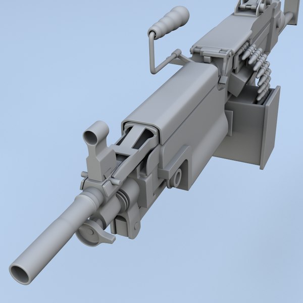 3d m249 saw rifle model