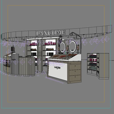 max loreal lancome stand