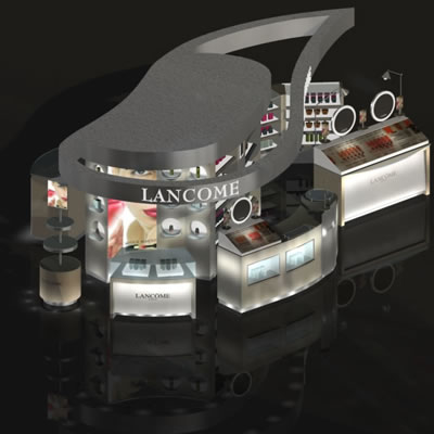 max loreal lancome stand