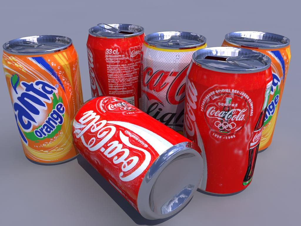 3d soft drink model