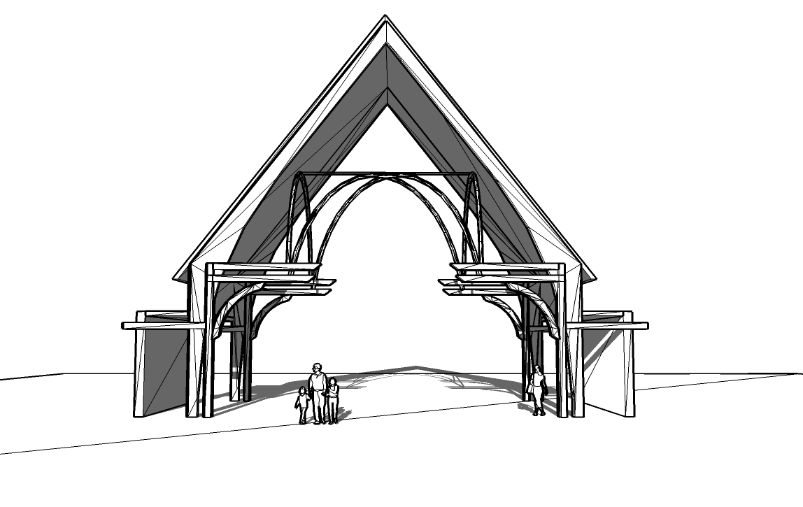 gothic arches 3d 3ds