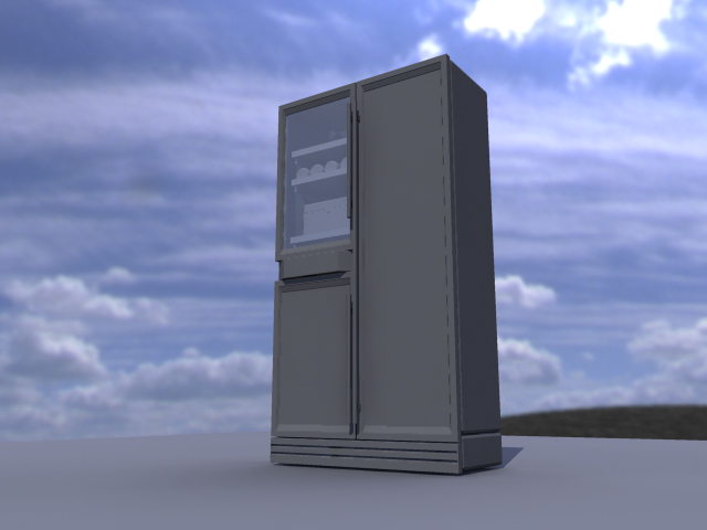 3d fridge model