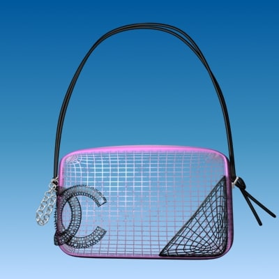 3d chanel ligne designer bag model
