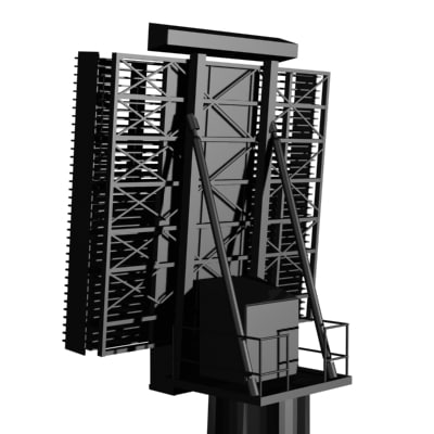 primary radar 3d model