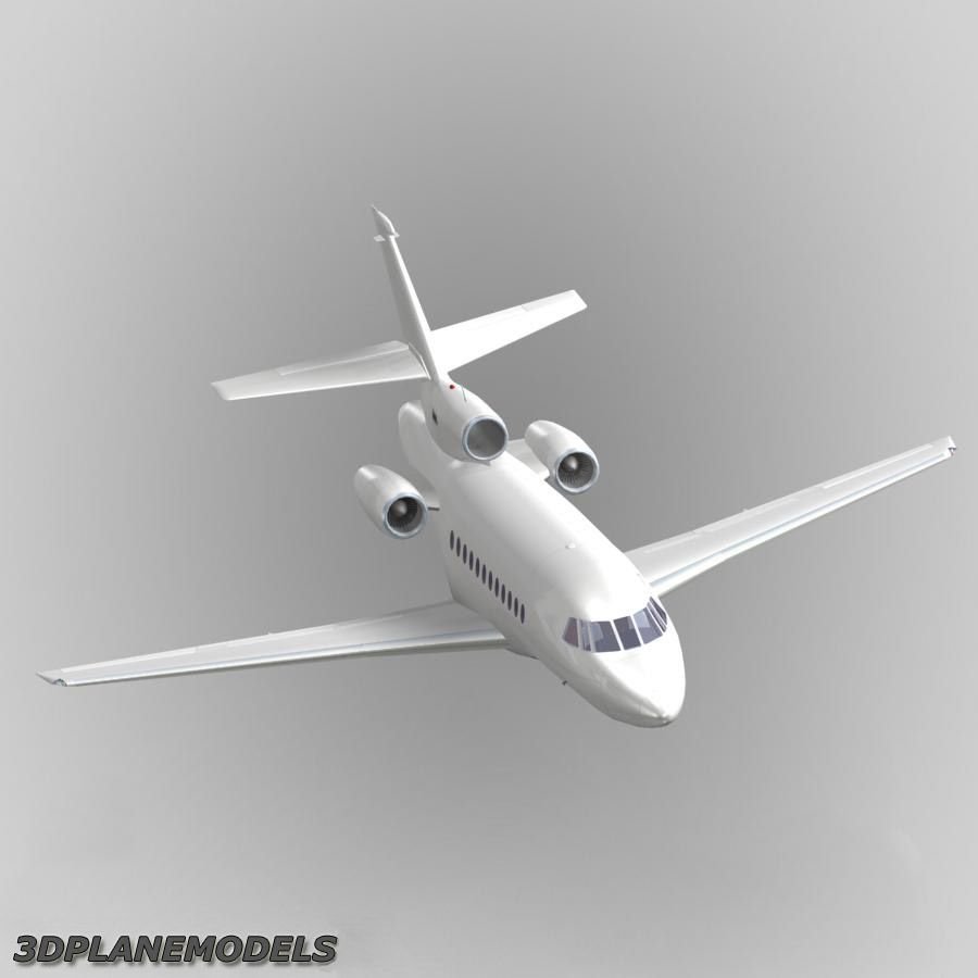 dassault falcon business jet 3d model
