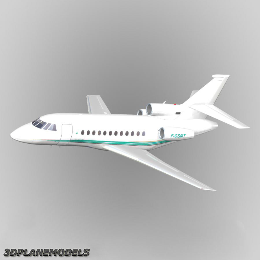 dassault falcon livery 3d model