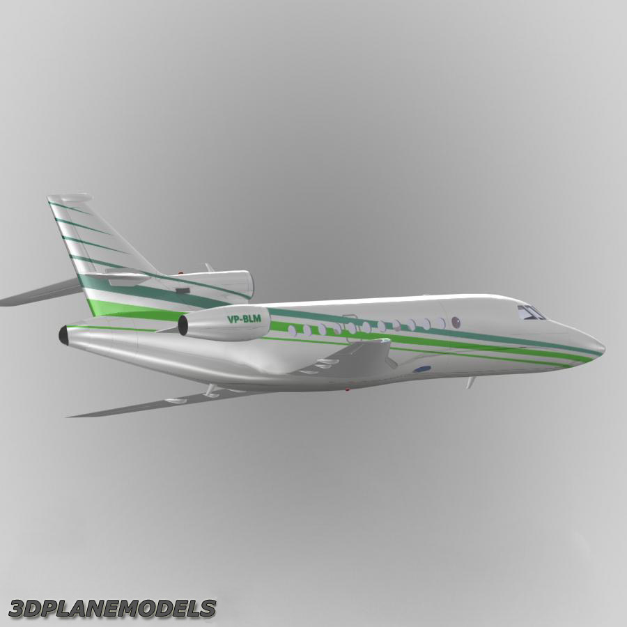 dassault falcon business jet 3d model