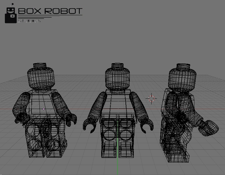 3d lego minifig model