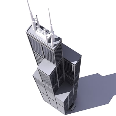 sears tower 3d model
