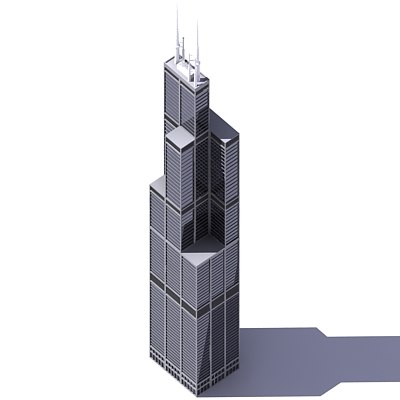 sears tower 3d model