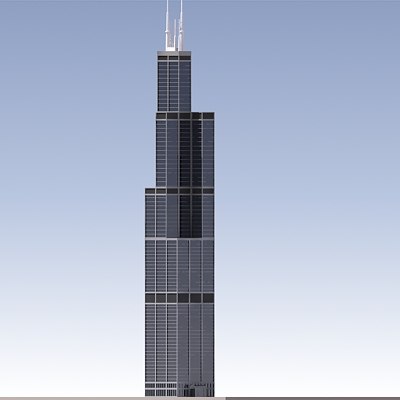 sears tower 3d model