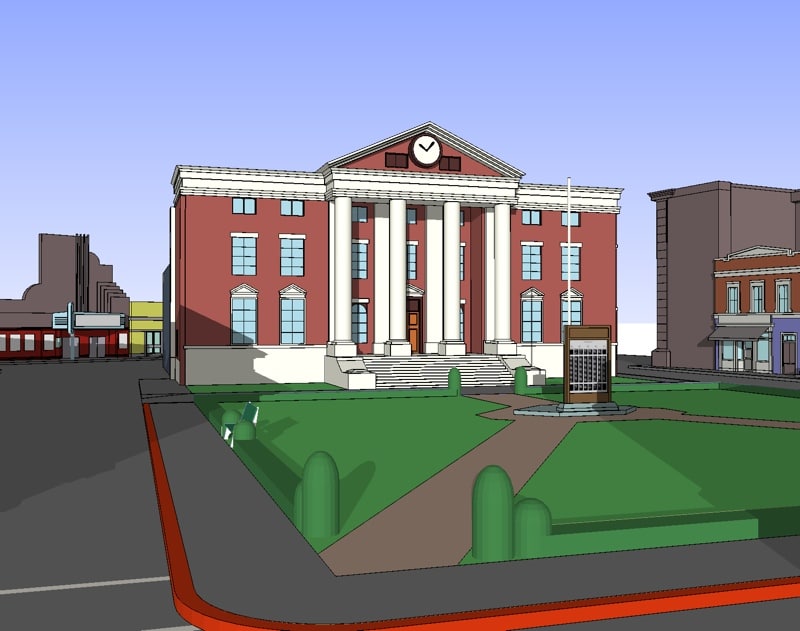 free hill valley skp 3d model free hill valley skp 3d model