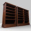 medieval library set bookcases blend