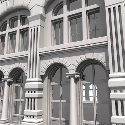 3d model victorian building