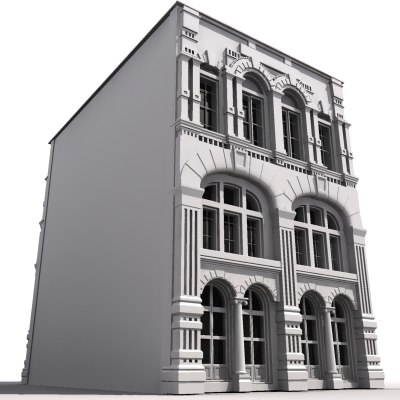 3d model victorian building