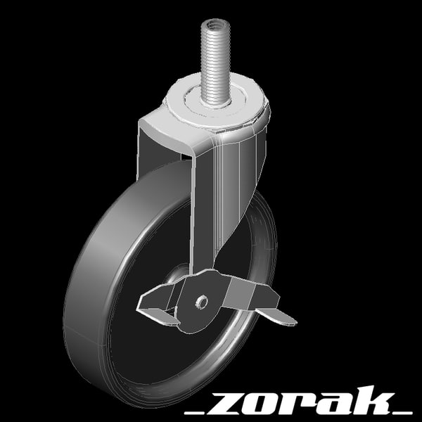 modelo 3d ZORAK CASTER.dwg - TurboSquid 369895