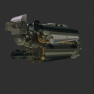 Allison Aircraft Engine Model