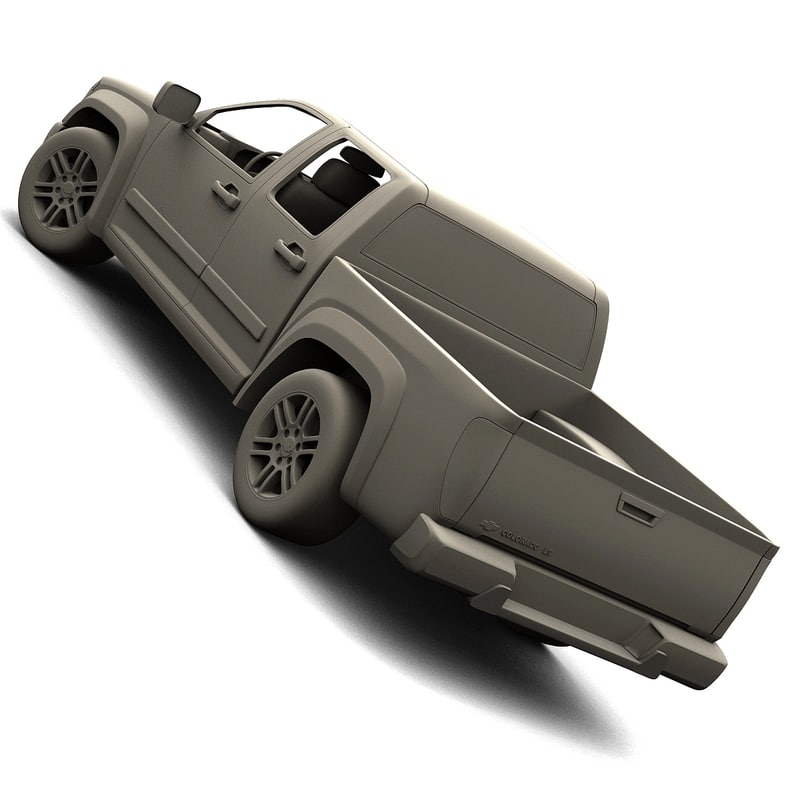 3d chevrolet colorado crew cab model