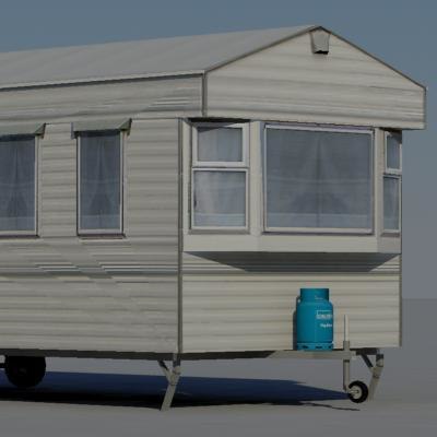 3d model caravan