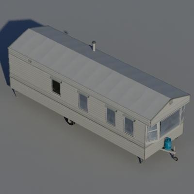 3d model caravan
