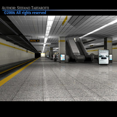 Subway Station 3D Models for Download | TurboSquid
