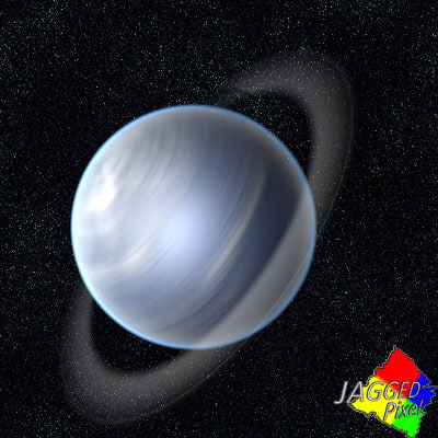 3d uranus space planet model