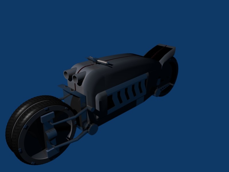 dodge tomahawk motorcycle 3d model