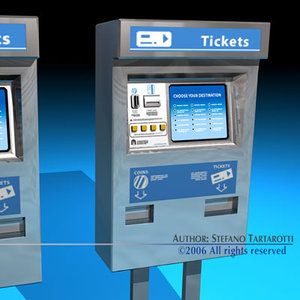 Ticket Machine 3D Models for Download | TurboSquid