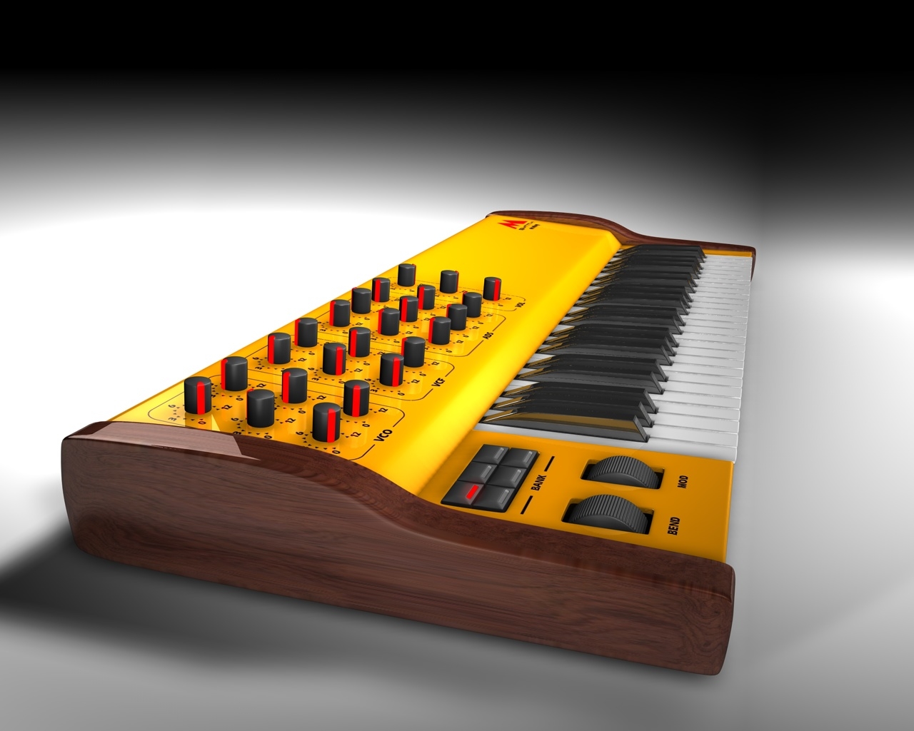 synthesizer synth 3d model