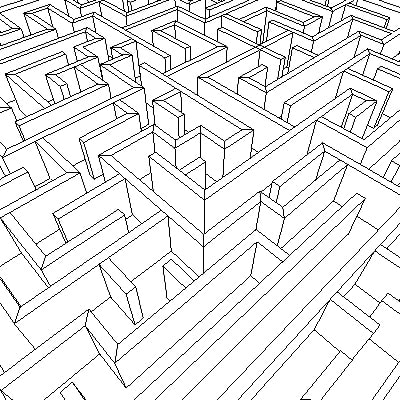 dxf maze