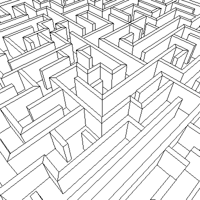 dxf maze
