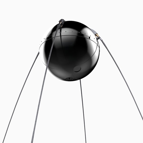 3d sputnik 1 satellite model