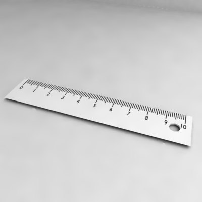 3d ruler model