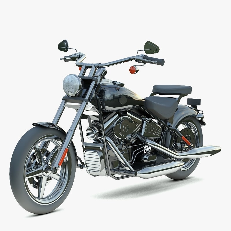 harley davidson rocker 3d model