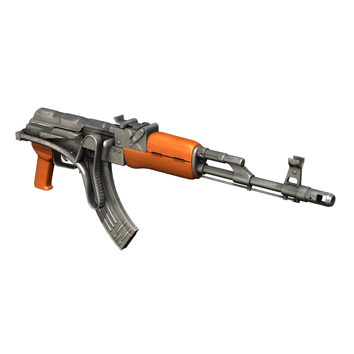 3d model of ak-74 kalashnikov rifle assault