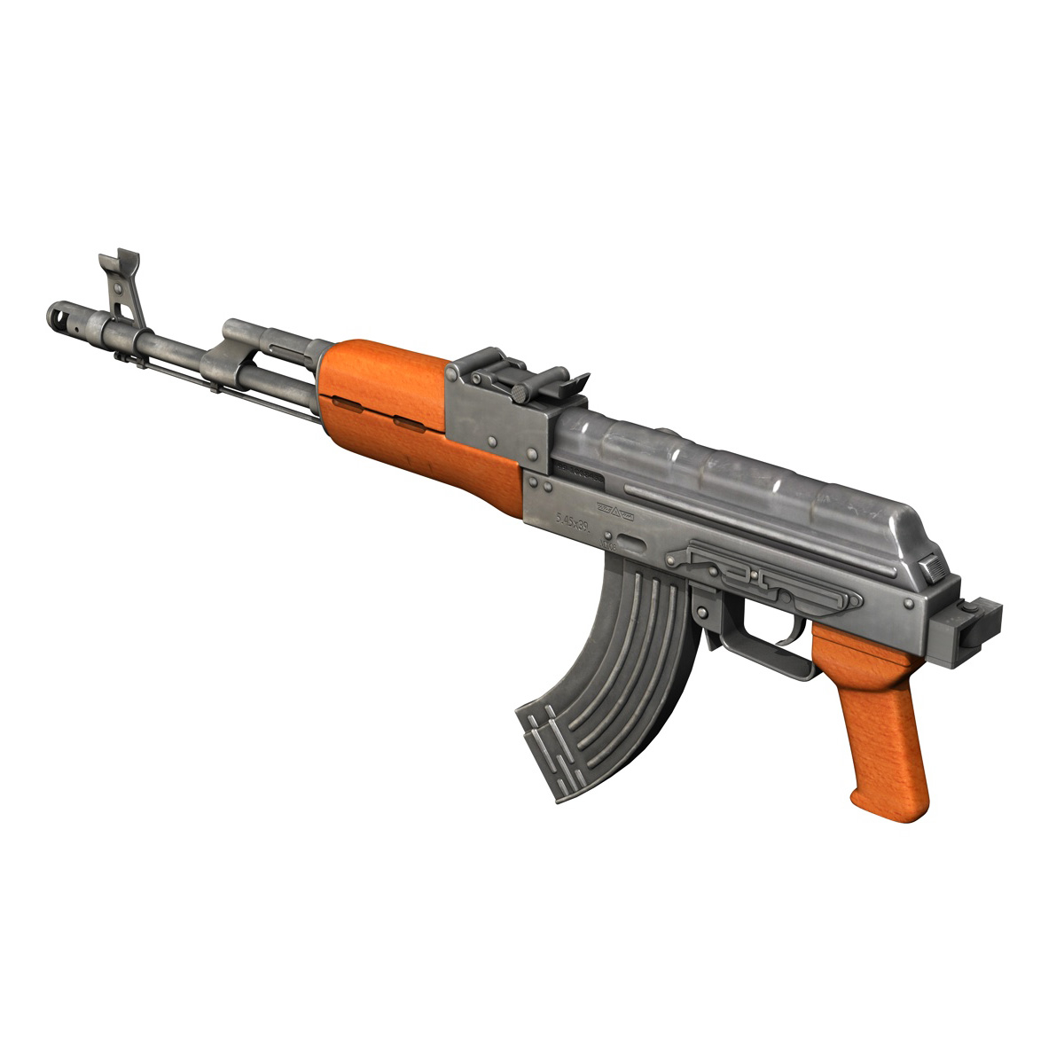 3d model of ak-74 kalashnikov rifle assault