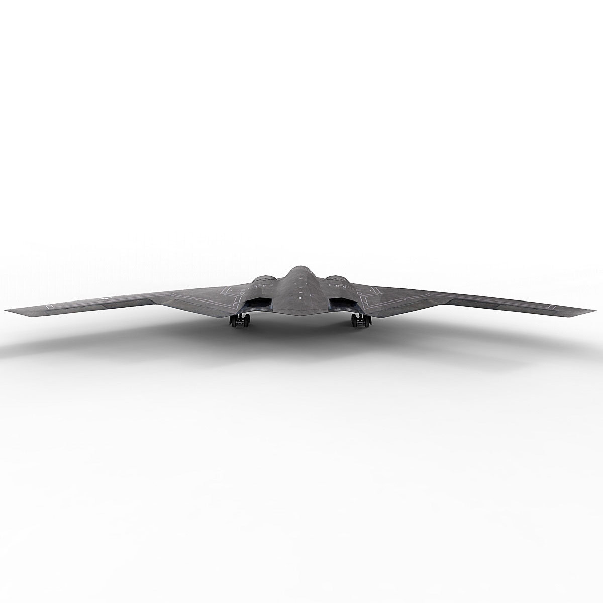 3d model b-2 spirit stealth bomber