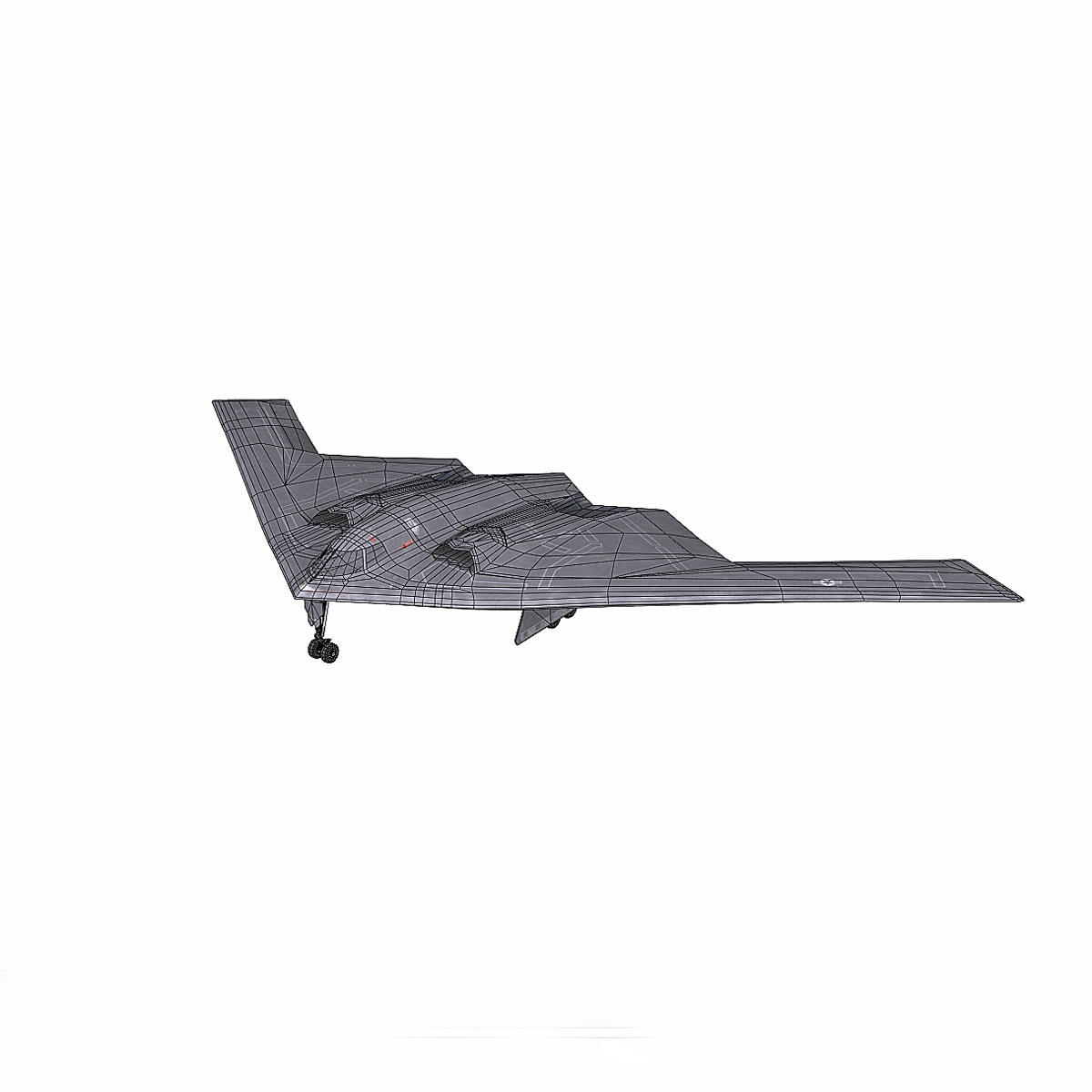 3d model b-2 spirit stealth bomber